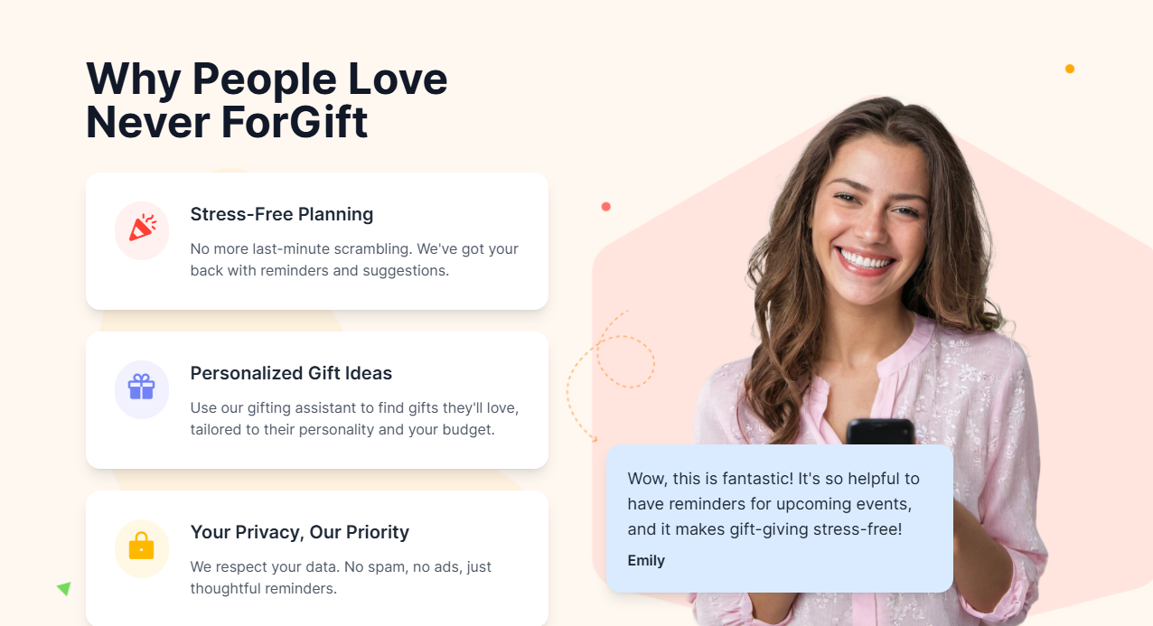 Never Forgift - Personalized Gift Recommendations